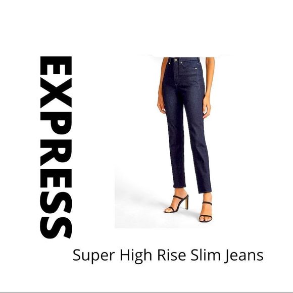 Express | Jeans | Nwtexpress Super High Rise Slim Fit Jeans | Poshmark